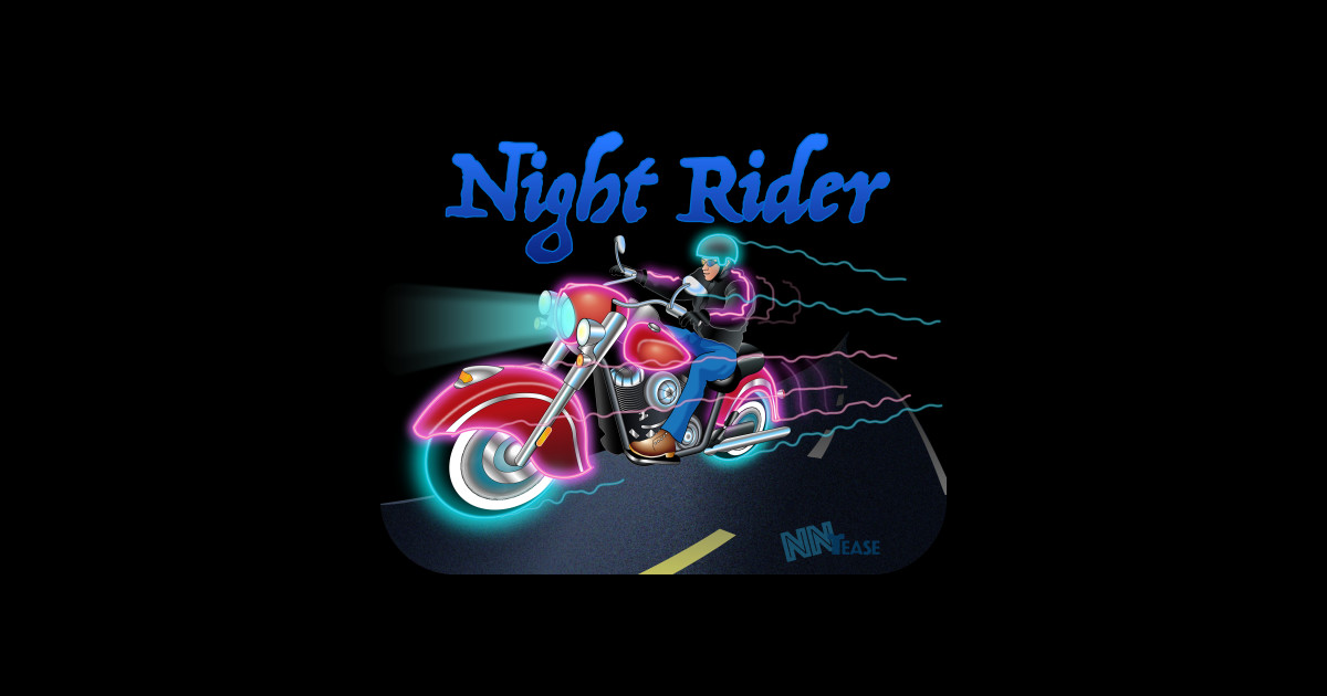 Night Rider - Motorcycle - Sticker | TeePublic