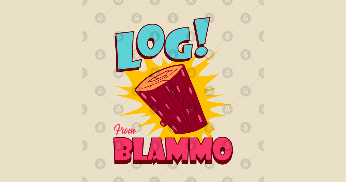 Log From Blammo - Ren And Stimpy - T-Shirt | TeePublic