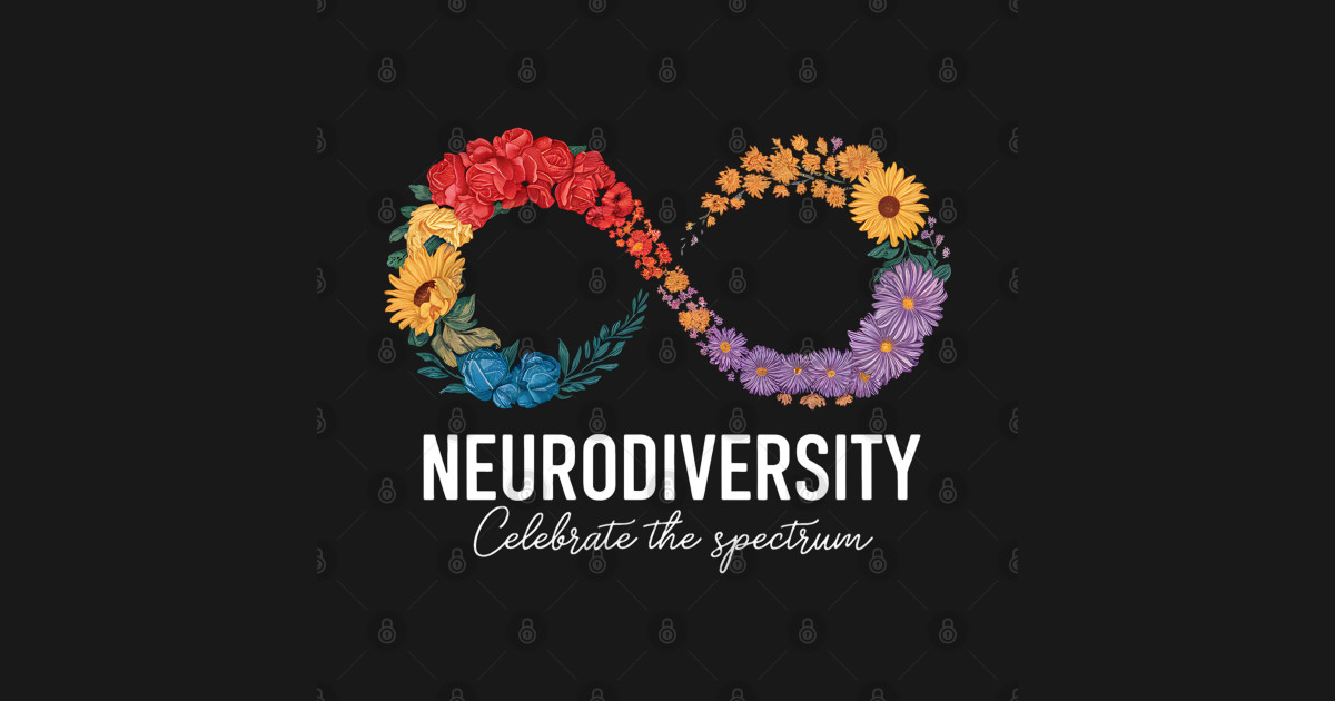 Neurodiversity Spectrum Floral Infinity Autism Awareness ...