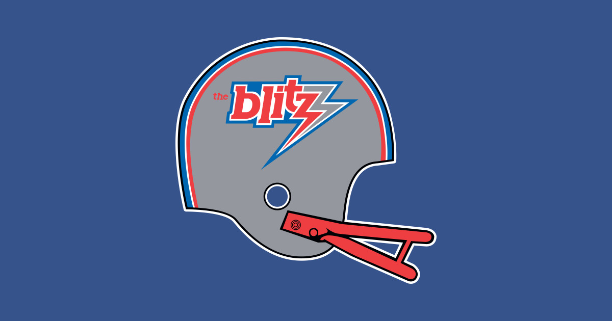 Chicago Blitz USFL Helmet Retro Logo Throwback Defunct Football 80’s ...