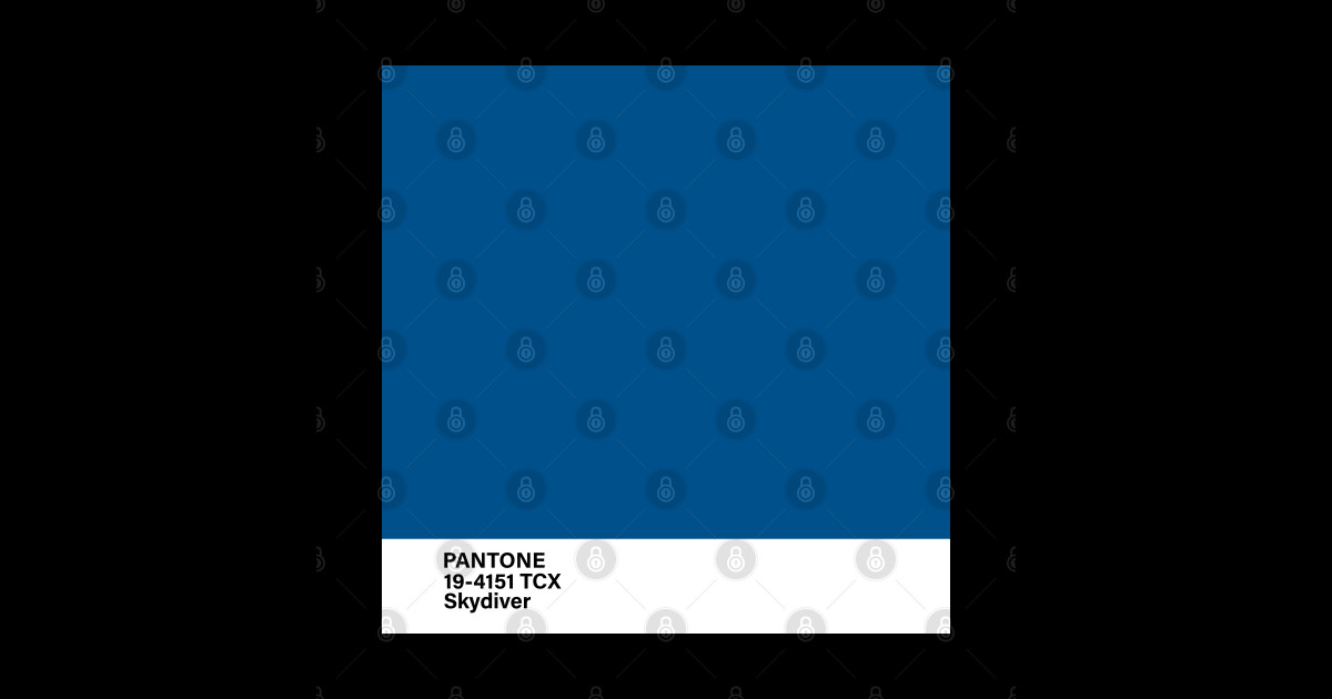 pantone 19-4151 TCX Skydiver - Pantone 19 4151 Tcx Skydiver - Sticker ...