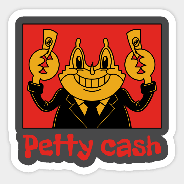 Petty Cash - Funny Mr. Krabs Rich Money - Cash - Sticker | TeePublic