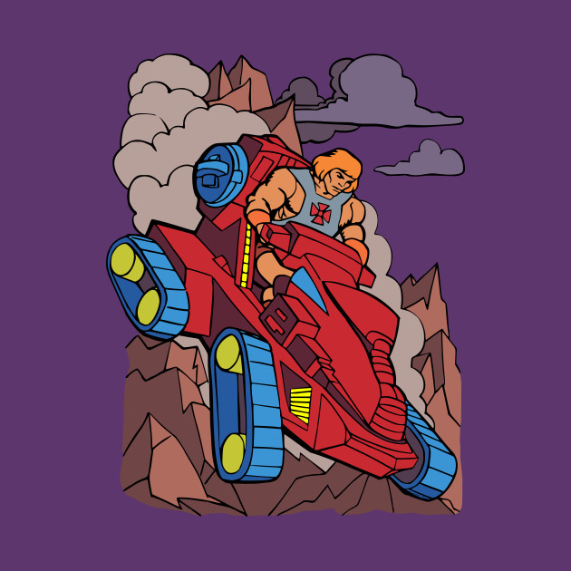 Attack the Track - He Man - T-Shirt | TeePublic