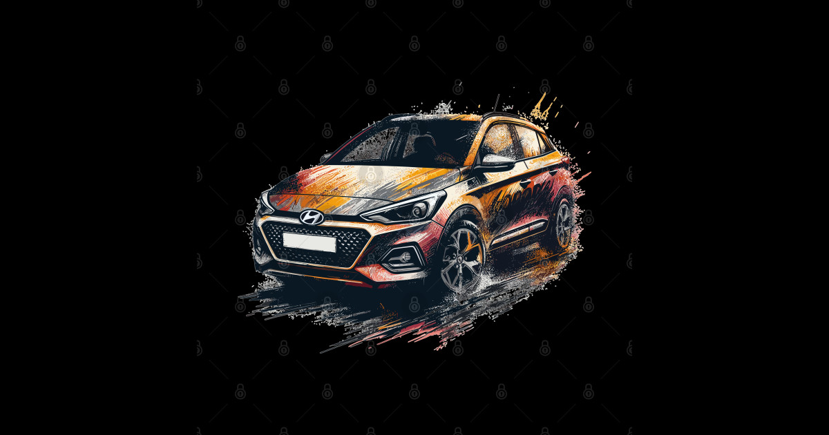 Hyundai i20 - Hyundai - Sticker | TeePublic