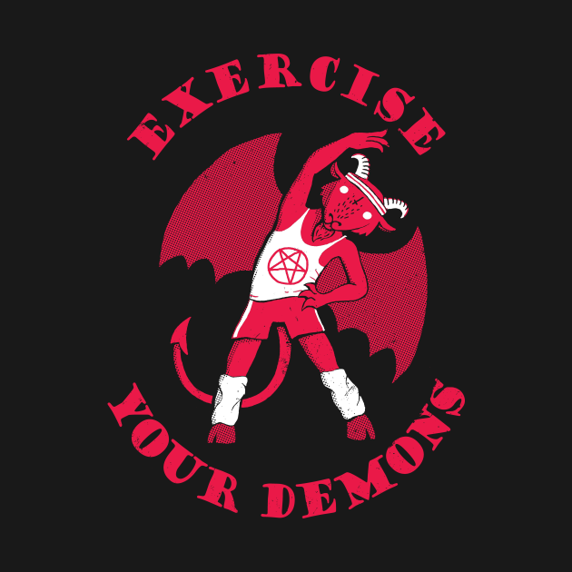 Exercise Your Demons - Demon - Long Sleeve T-Shirt | TeePublic