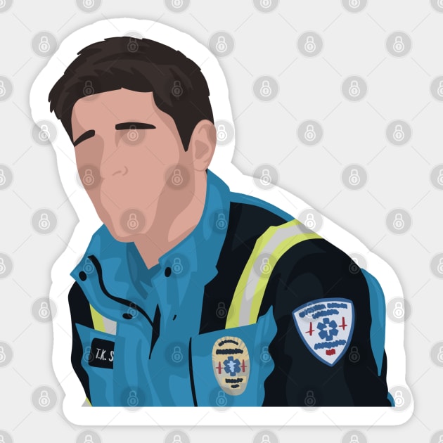 T.K. Strand | 911 LoneStar - 911 Lonestar - Sticker | TeePublic