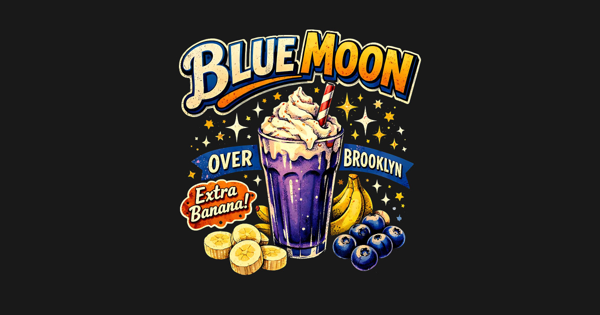 Blue Moon Over Brooklyn - Retro Banana Blueberry Milkshake - Milkshake ...