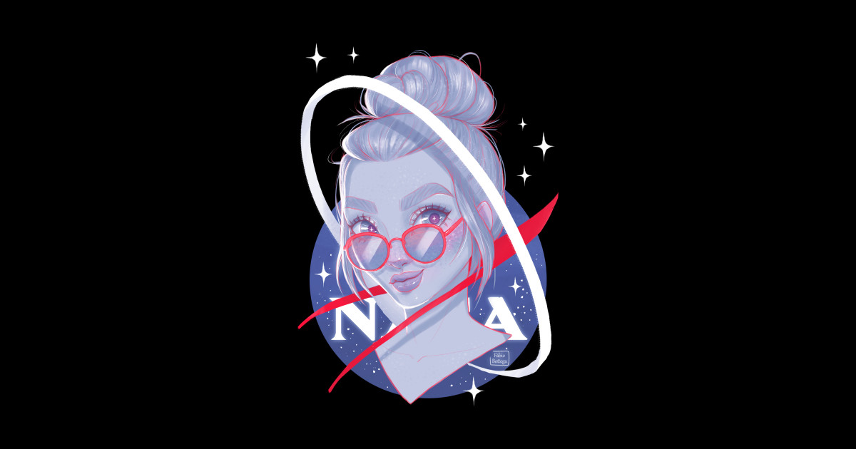 Nasa Girl - Fabio Bottega - Sticker | TeePublic