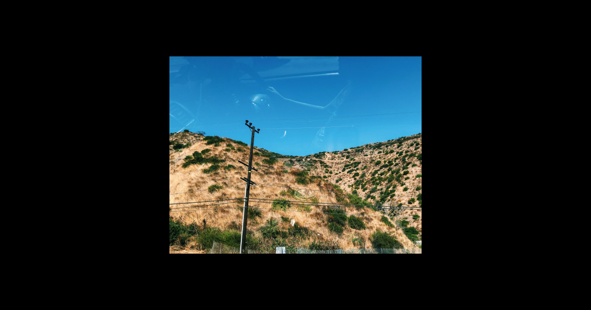 Desert Road Trip Window Reflection - Desert - Sticker | TeePublic