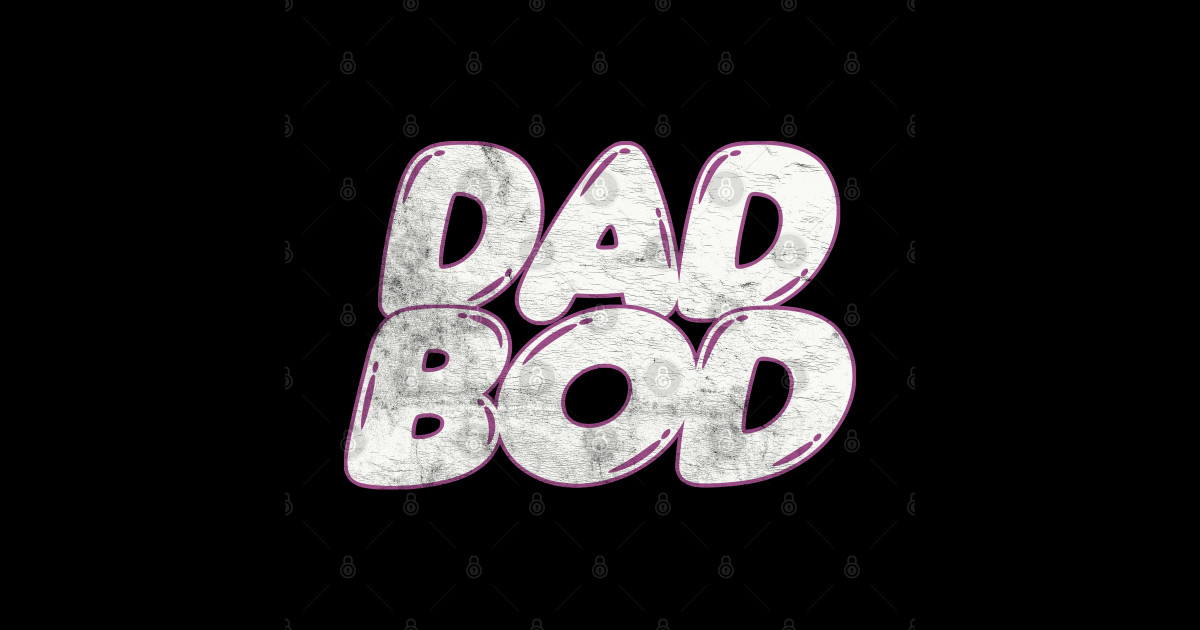 Dad Bod /// 80s Style Faded Funny Retro Design - Dad Birthday - Posters ...