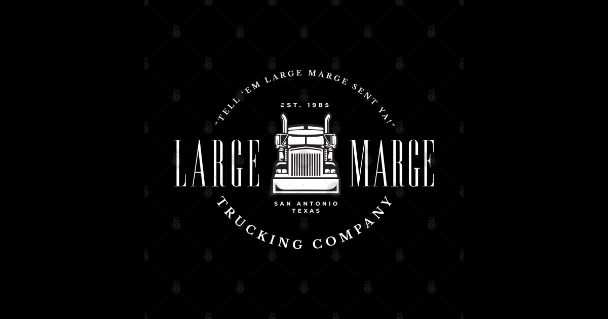 Large Marge Trucking Company - modern vintage logo - Large Marge ...