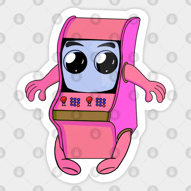 Adorable Arcade - 80s Retro - Sticker | TeePublic