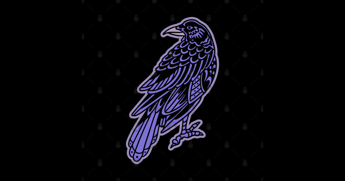 Happy Raven - Raven - Sticker | TeePublic
