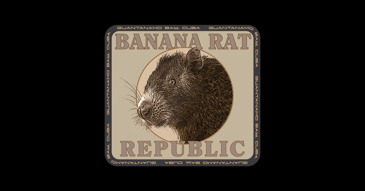 Banana Rat Republic Mascot - Gtmo - Sticker | TeePublic