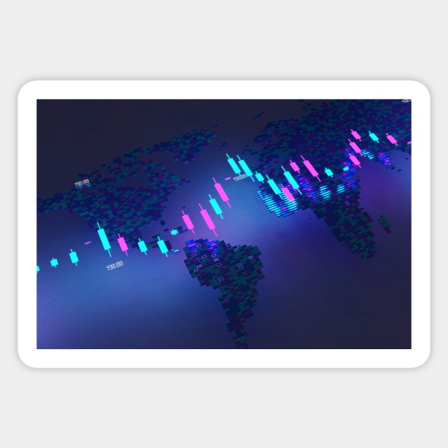 Trading chart - Trading - Sticker | TeePublic