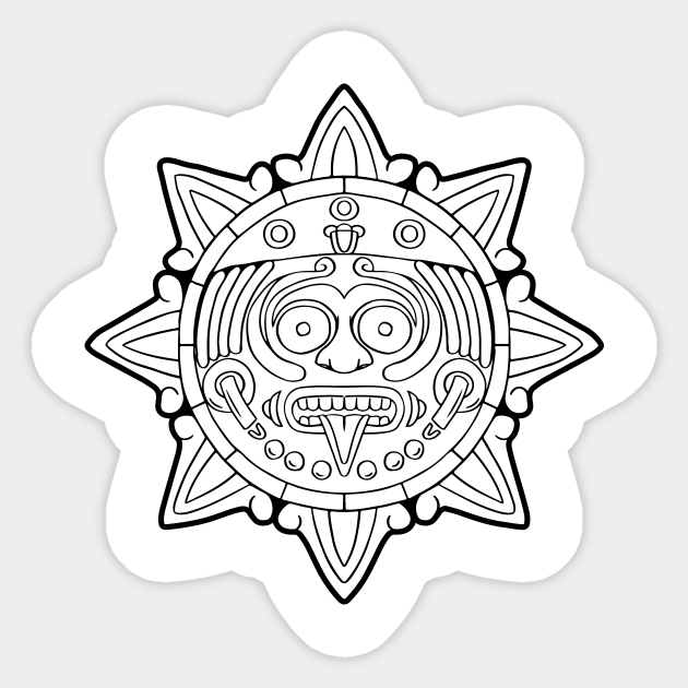 Aztec Sun Stone Aztec Sun Symbol Mayan Sun Symbol Gift - Aztec Sun ...