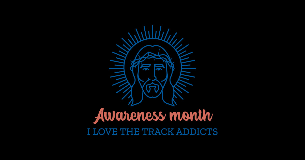 Awareness month, I LOVE THE TRACK ADDICTS - Track And Field - Sticker ...