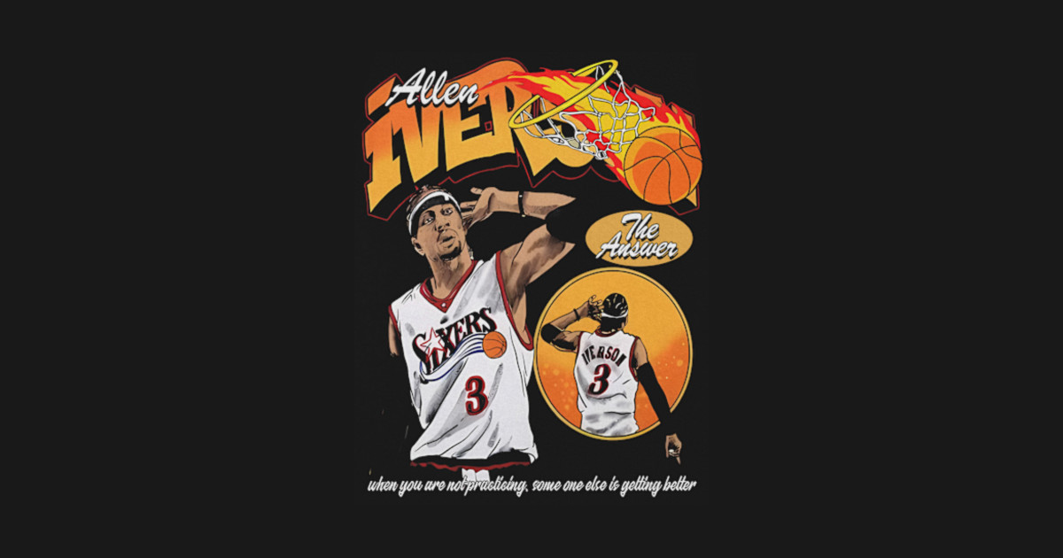 Allen Iverson Practice Allen Iverson T Shirt Teepublic