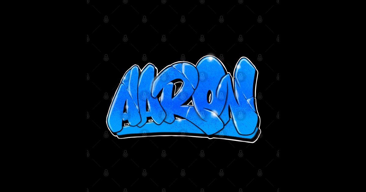 Aaron - Graffiti name - Aaron - Sticker | TeePublic