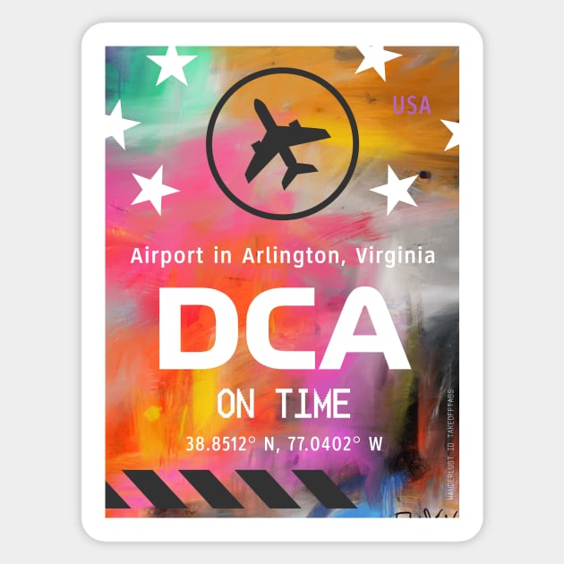 DCA airport - Airports - Sticker | TeePublic