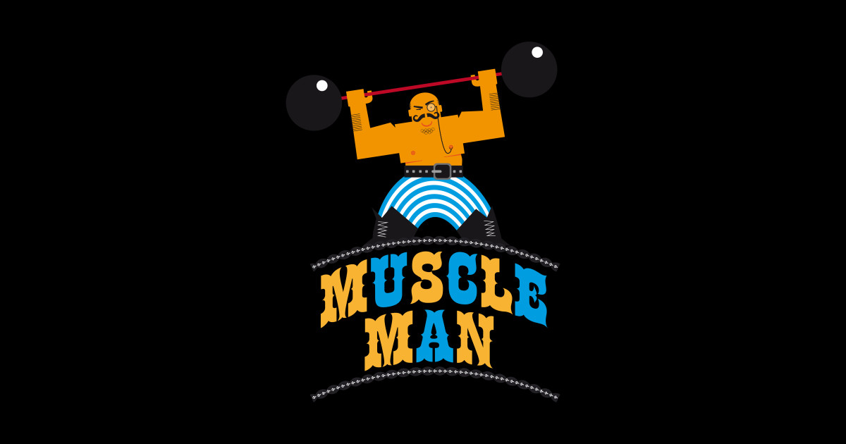 Muscle Man - Muscle - Sticker | TeePublic