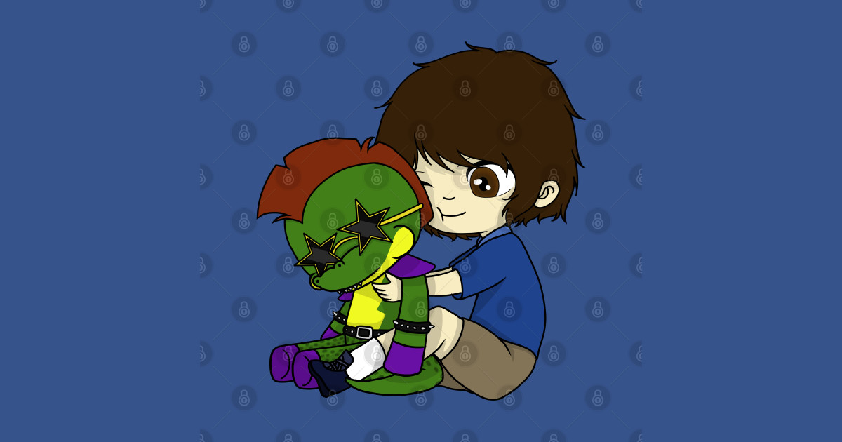 FNAF security breach (gregory and monty plush) - Chibi - Hoodie | TeePublic