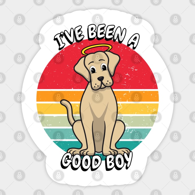 Cute Big Dog is a Good Boy - Great Dane - Sticker | TeePublic
