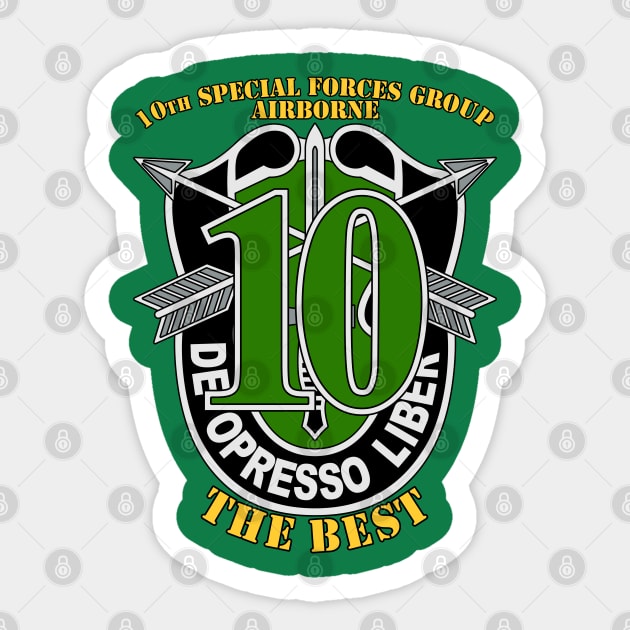 10th Special Forces Group - 10th Special Forces Group - Sticker | TeePublic