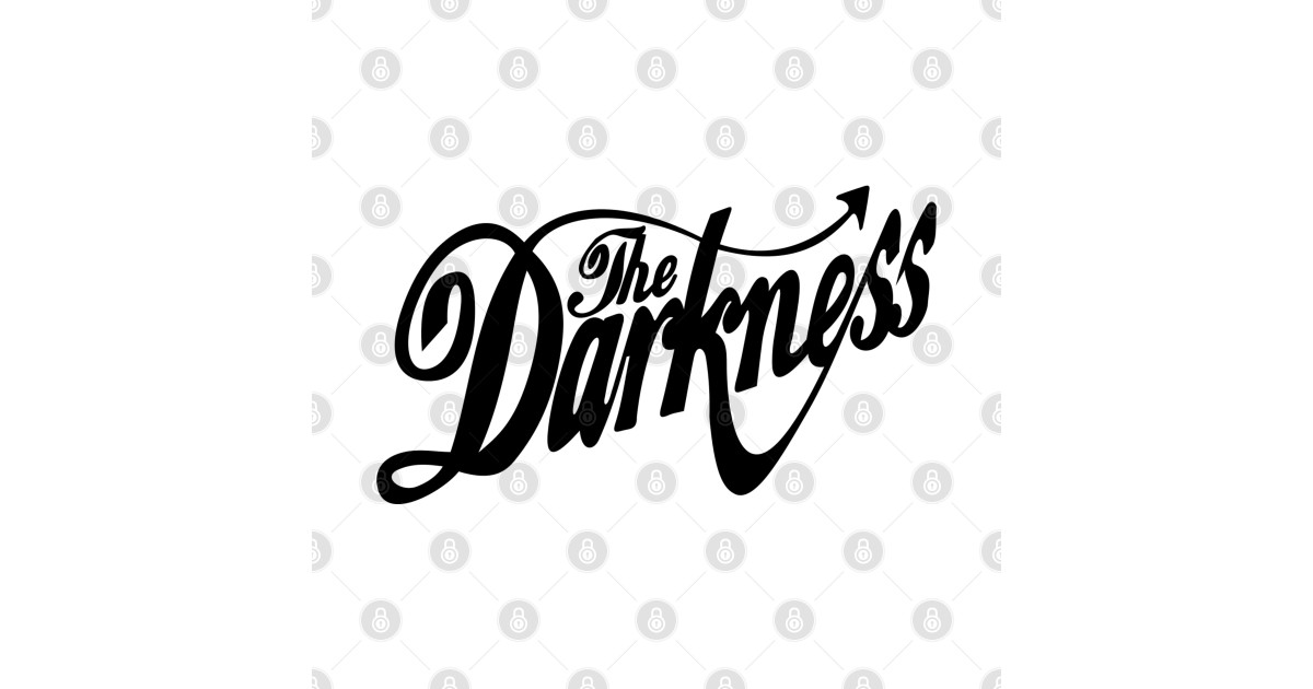 The Darkness Band Black Text - The Darkness - T-Shirt | TeePublic