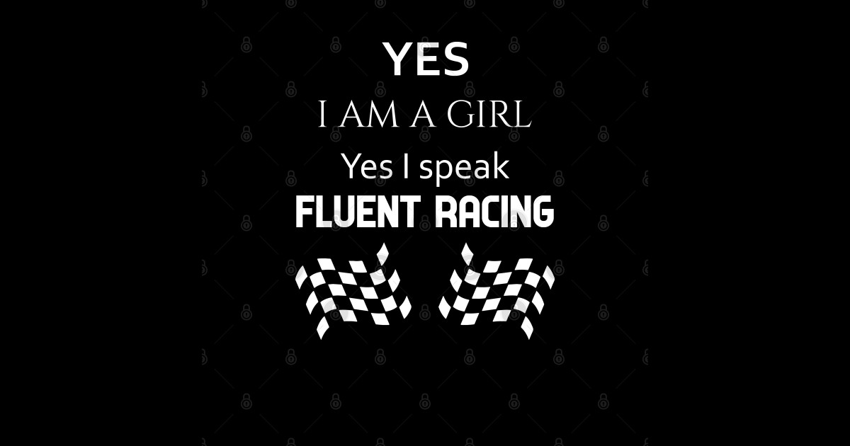 I speak fluent racing - Formula 1 - Sticker | TeePublic