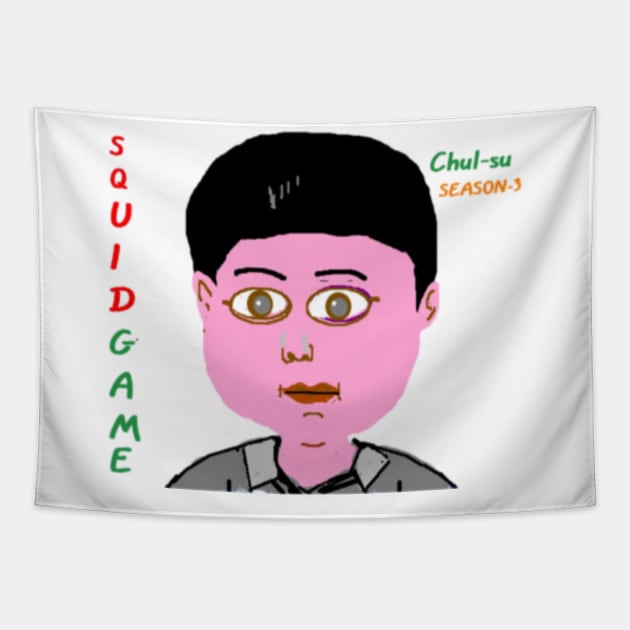 Squid Game season 3 Chul-su Artwork on White Background - Tshirtdesigns ...