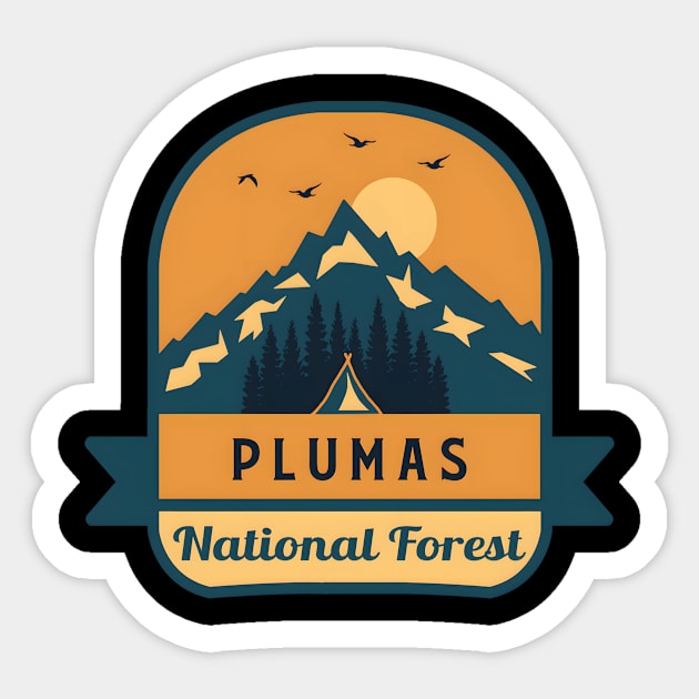 Plumas National Forest - Plumas - Sticker | TeePublic