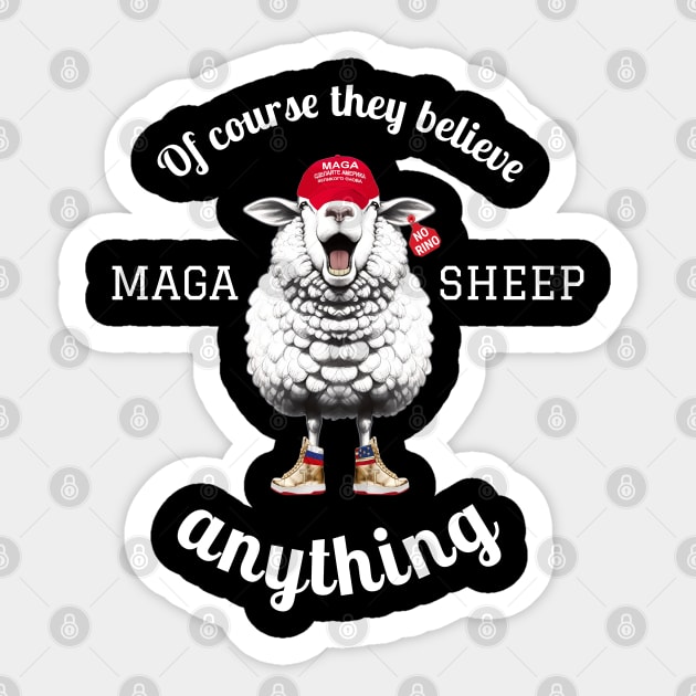MAGA SHEEP 101. No 1 - Maga - Sticker | TeePublic