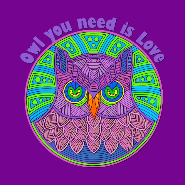 Owl you need is Love - Owl Design - Pillow | TeePublic