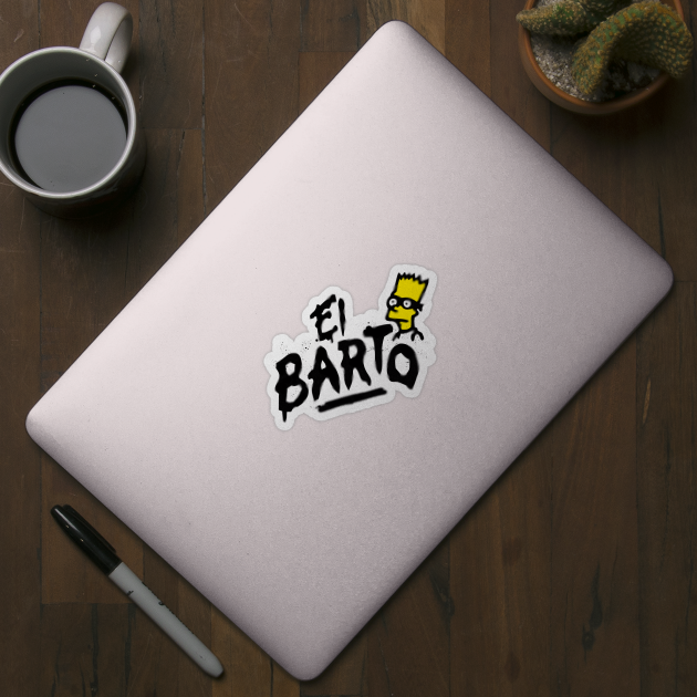 El Barto Was Here - Graffiti - Sticker | TeePublic