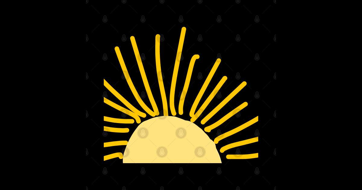 Yellow sunshine sun rays kids - Yellow Sunshine Sun Rays - Sticker ...