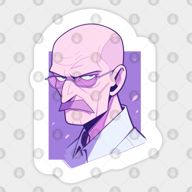 Walter White - Heisenberg - Cartoon - Walter White - Sticker | TeePublic