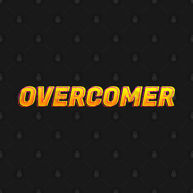 Overcomer Neon Text Sign, Typography Outline - Overcomer - T-Shirt ...