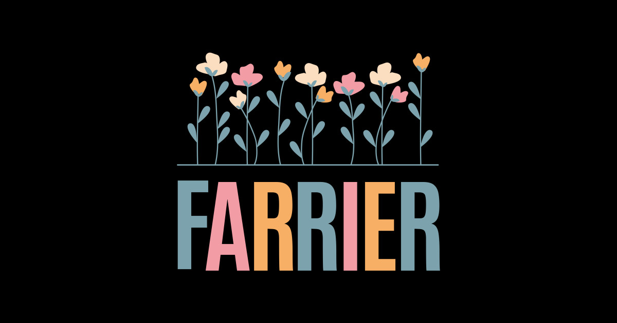 Farrier Floral - Farrier - Sticker | TeePublic