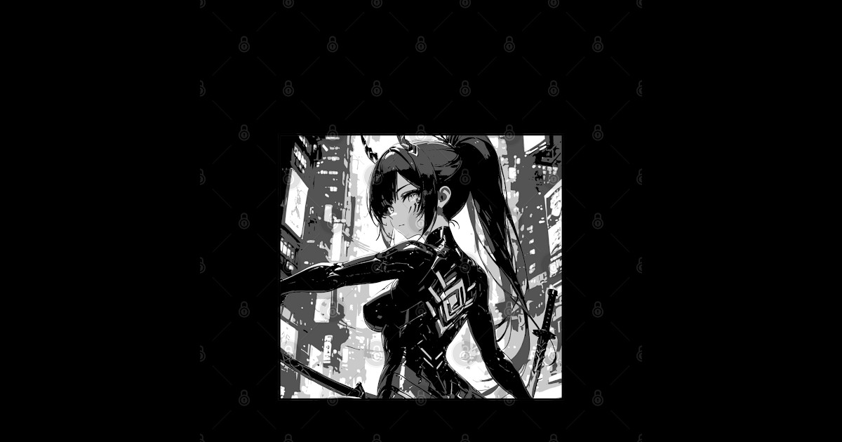 Japanese Cyberpunk Vaporwave Aesthetic Cyborg Girl - Cyborg Girl ...