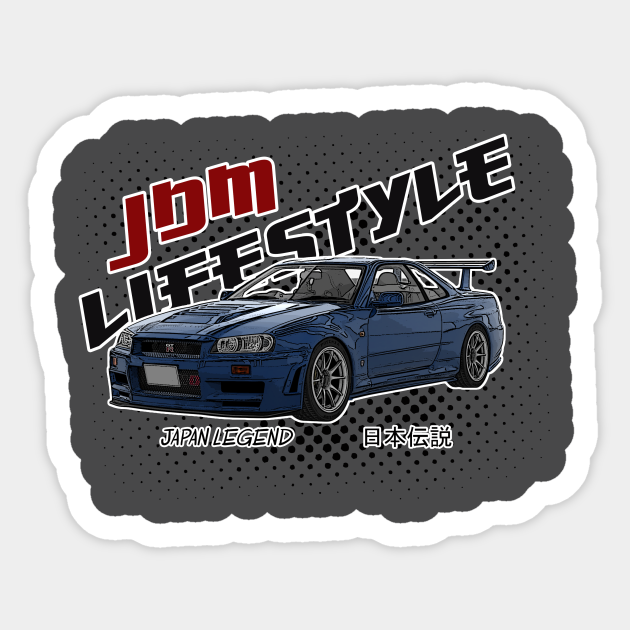 Skyline R34 - Skyline R34 - Sticker | TeePublic