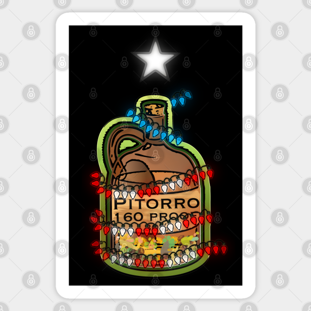 Pitorro Puerto Rico Xmas Lights - Puerto Rico - Sticker | TeePublic