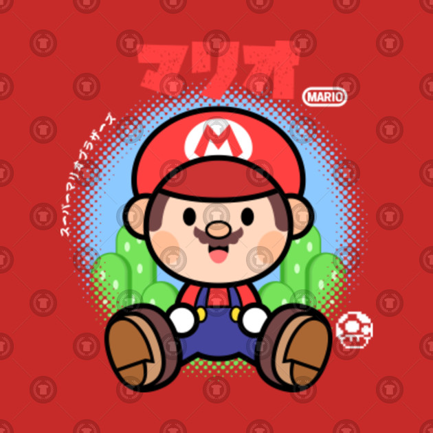 Mario Chibi - Super Mario Bros - T-Shirt | TeePublic