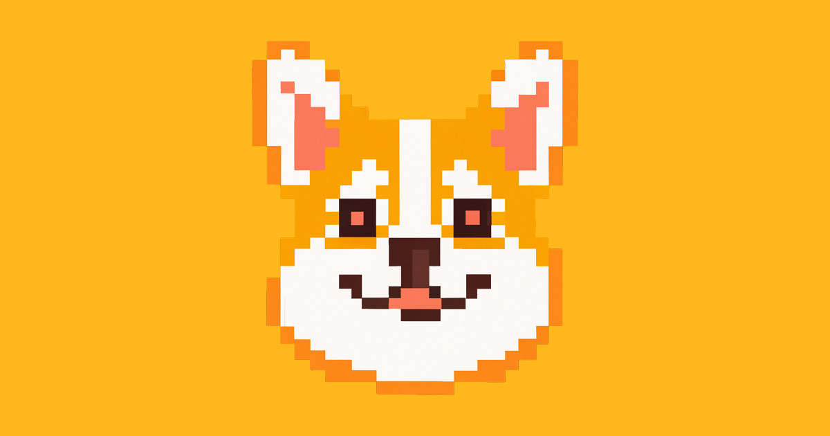 Pixel Art Corgi Dog Lover Puppy - Corgi - T-Shirt | TeePublic