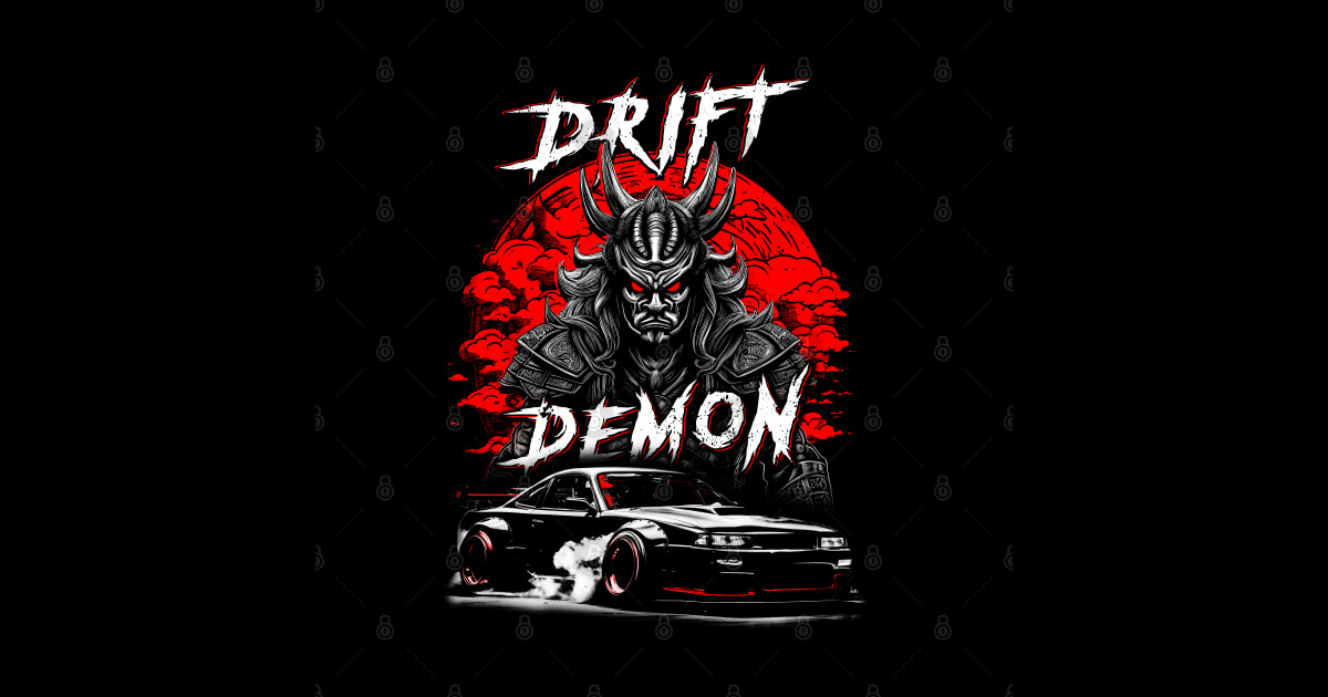 Drift Demon Samurai JDM Car Drifting Phonk Music Trash Gang Japan Style ...