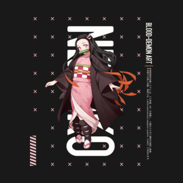 nezuko drip - Demon Slayer Anime - T-Shirt | TeePublic
