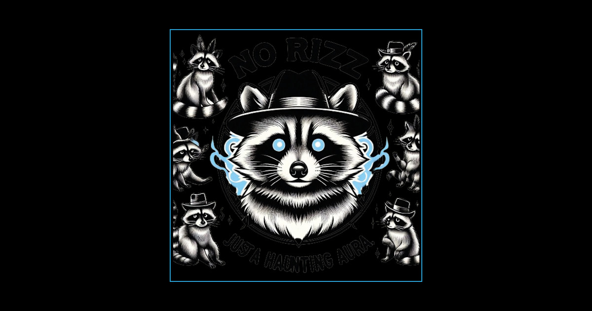 No Rizz Just A Haunting Aura Vintage Style Shirt, Retro 90s Funny ...