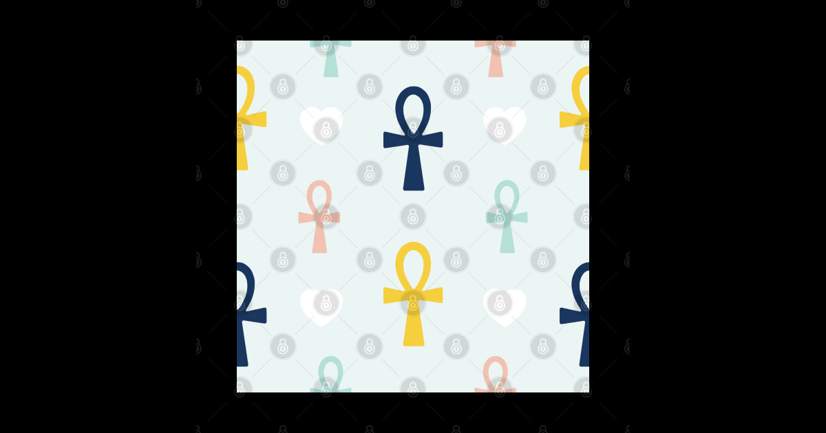 Colorful Ankh Pattern - Pattern - Sticker | TeePublic