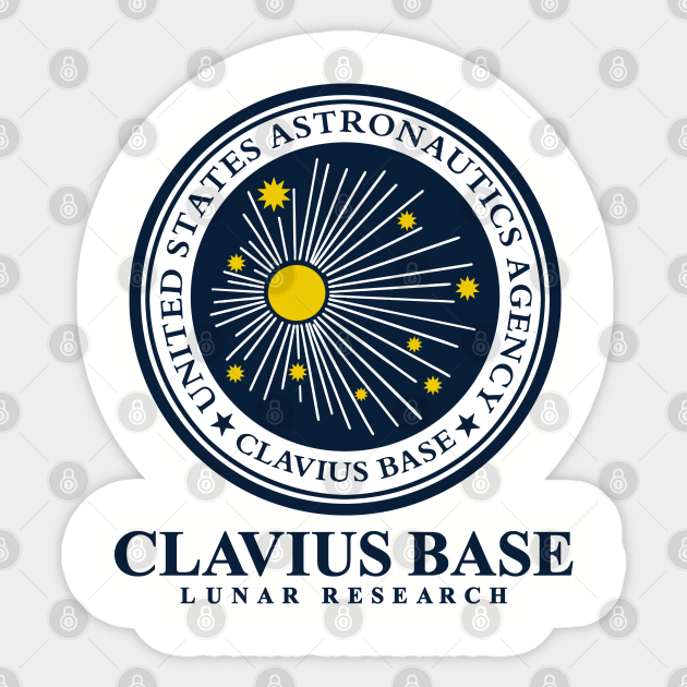Pocket Clavius Base - 2001 A Space Odyssey - Sticker | TeePublic