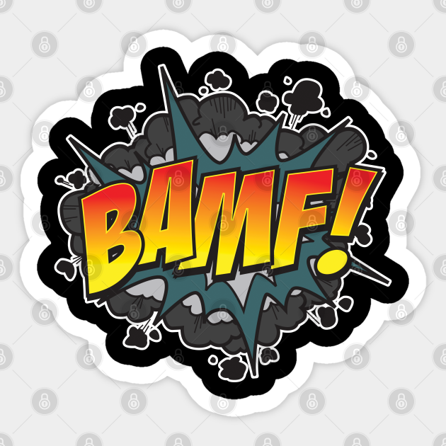 BAMF! - Comic - Sticker | TeePublic